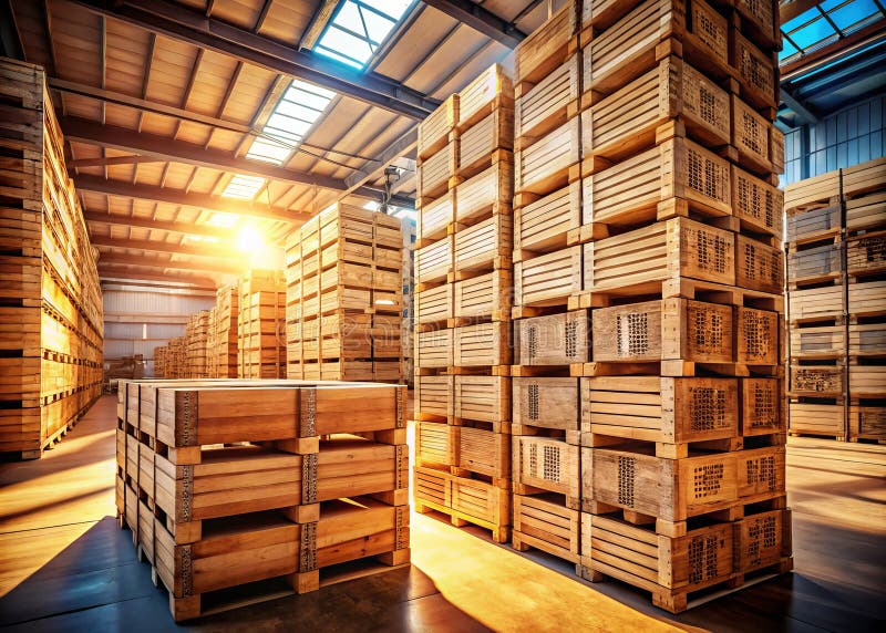 Efficient Industrial Wooden Crate Storage a Robust System for Warehouse ...