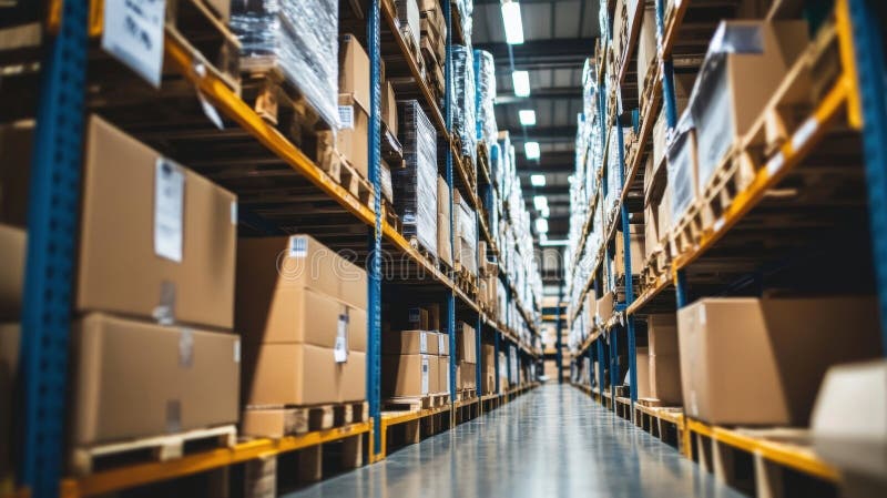 Efficient Logistics Management Showing Organized Resources and Storage ...