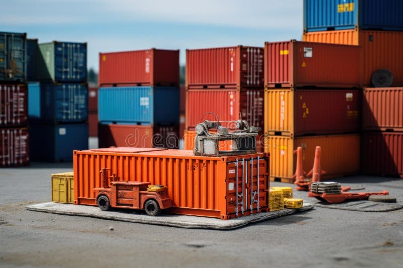 Efficient Logistics Ship Transportation. Generate Ai Stock Image ...