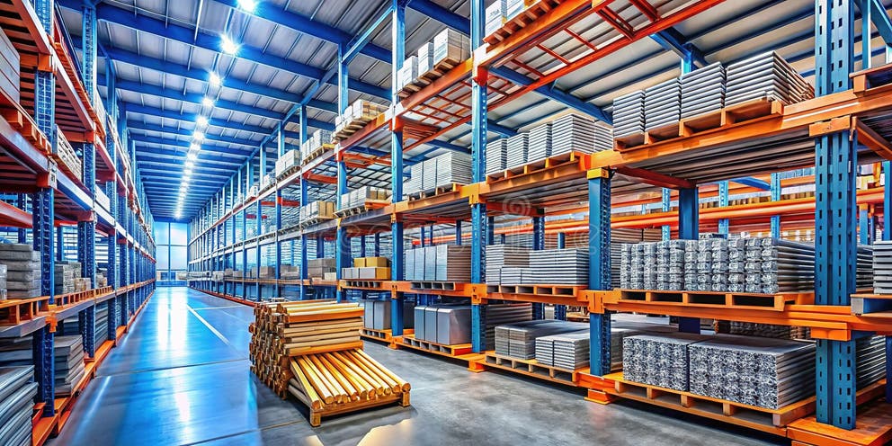 Efficient Metal Bar Storage Solution for Optimized Warehouse Inventory ...