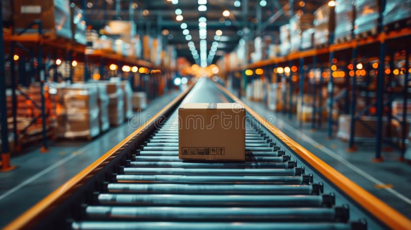 Efficient Movement of Goods Using Warehouse Conveyor Belt Stock ...