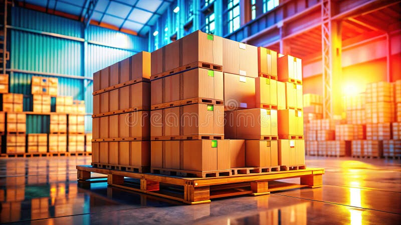 Efficient Organized Storage Solution Colorful Cardboard Boxes Stacked ...