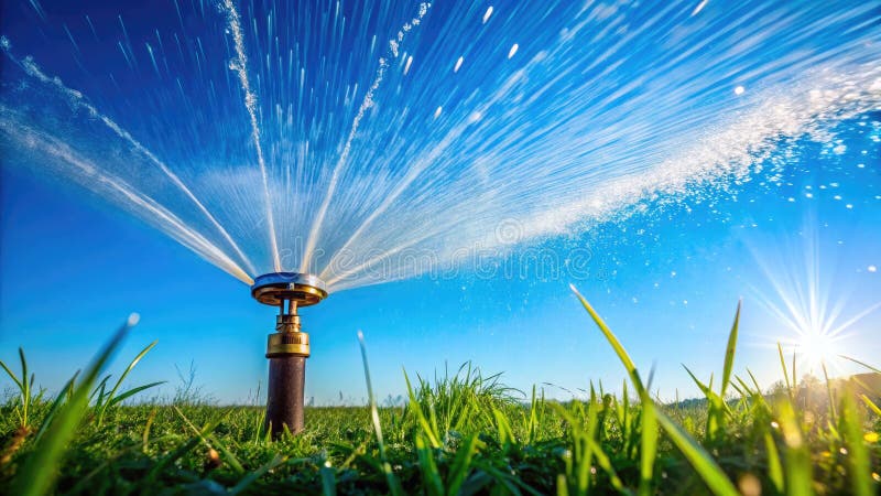 Efficient Overhead Sprinkler Irrigation System for a Lush Healthy Lawn ...