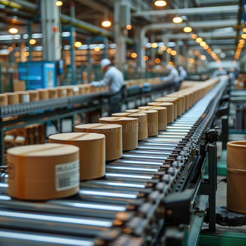 Efficient Packaging Line: Automated Machines for Wrapping and Labeling ...