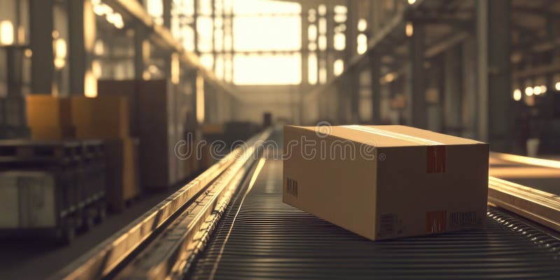 Efficient Packaging in Progress Stock Image - Image of material ...