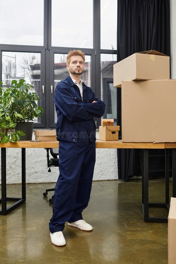 Efficient Packing and Unpacking Process Showcased Stock Photo - Image ...