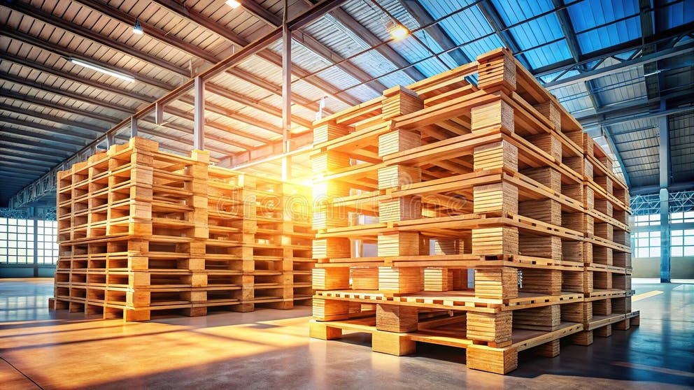Efficient Pallet Storage Solution in a Modern Industrial Warehouse ...