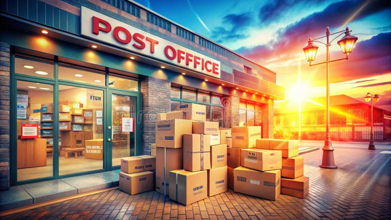 Efficient Parcel Delivery a Double Exposure of Parcel Boxes and Post ...