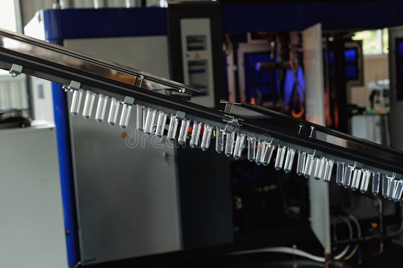 Efficient Plastic Bottle Production Line with Heating and Molding Stock ...