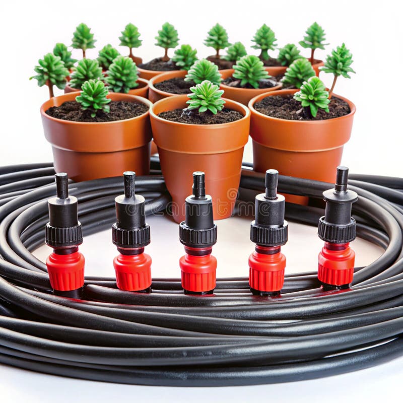 Plastic Drip Irrigation System with Customizable Nozzles Stock ...