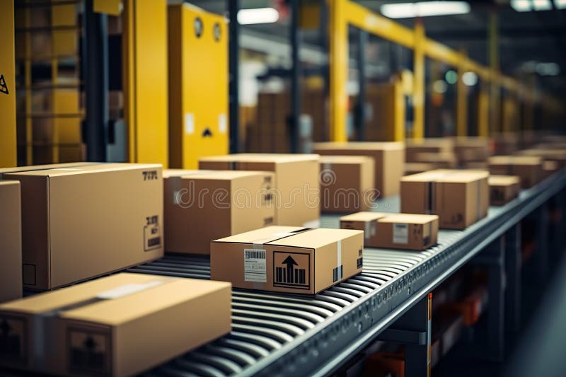 Efficient Post-Delivery Warehouse Operations Conveyor Belt Sorting of ...