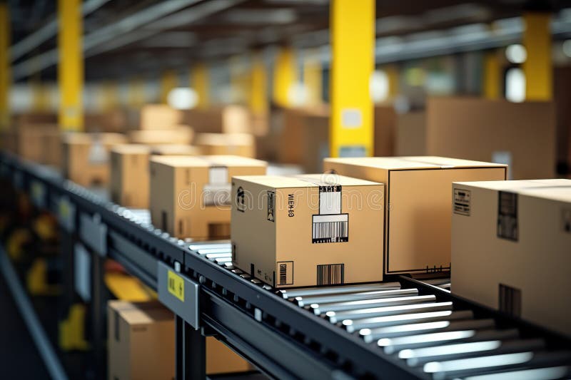 Efficient Post-Delivery Warehouse Operations Conveyor Belt Sorting of ...