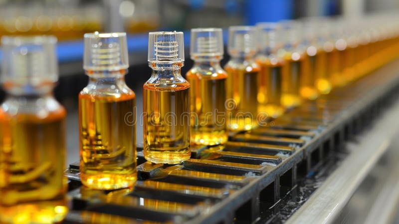 Efficient Production Line for Bottled Cosmetics in a Modern ...