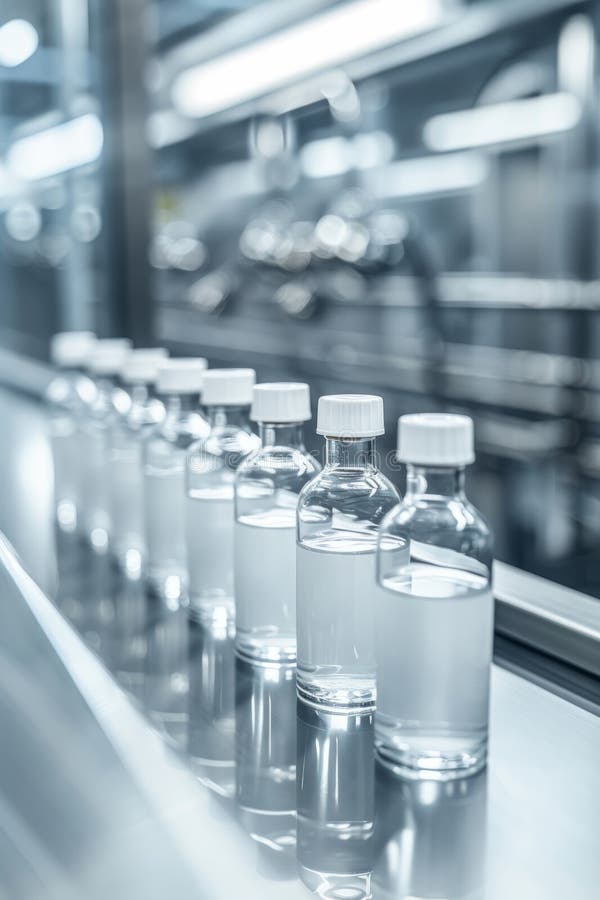 Efficient Production Line for Bottled Cosmetics in a Typical Industrial ...