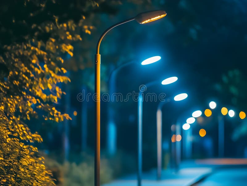 Efficient Public Lighting Network Illuminating a Nighttime Urban ...
