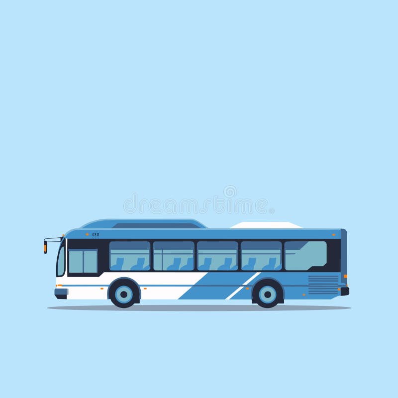 Efficient Public Transport Bus with Spacious Seating Stock Vector ...