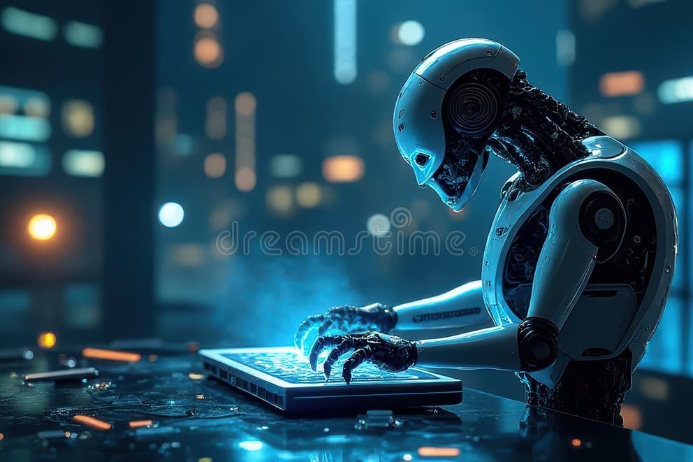 Efficient Robotics and Component Manipulation Stock Illustration ...