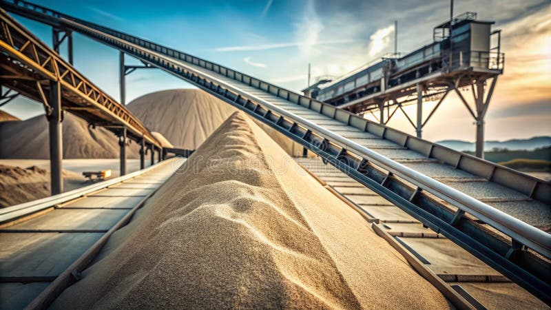 Efficient Sand Transport at Asphalt Plant a Minimalist Industrial ...