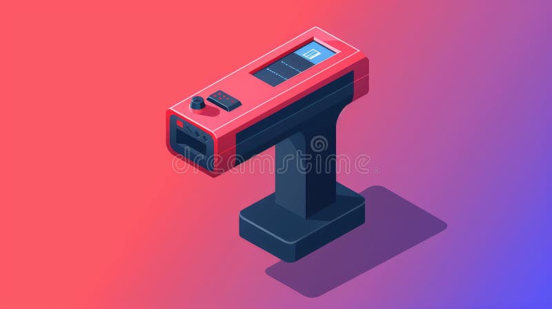 Efficient Scanning: Isometric Barcode Technology Stock Illustration ...