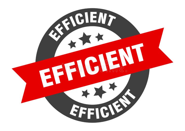 Efficient sign stock vector. Illustration of efficient - 160382830