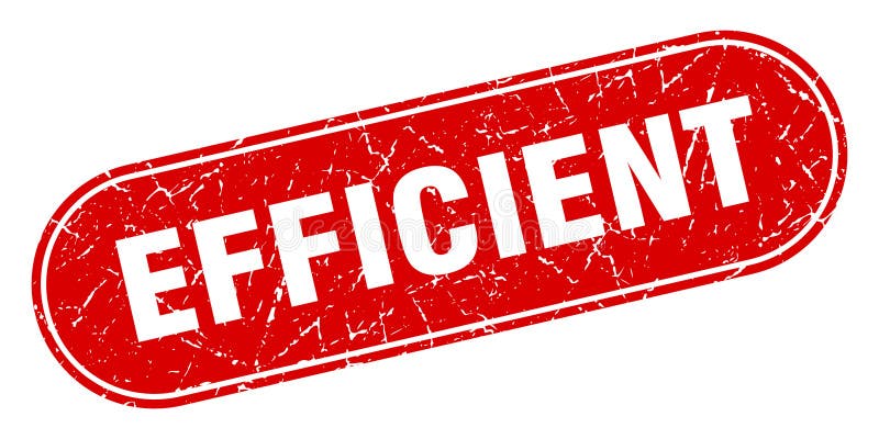 Efficient Sign. Efficient Grunge Stamp Stock Vector - Illustration of ...