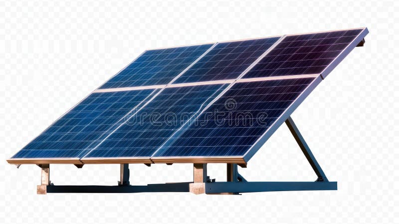 Efficient Solar Panel Array: Angled, Six-Panel System for Optimal ...