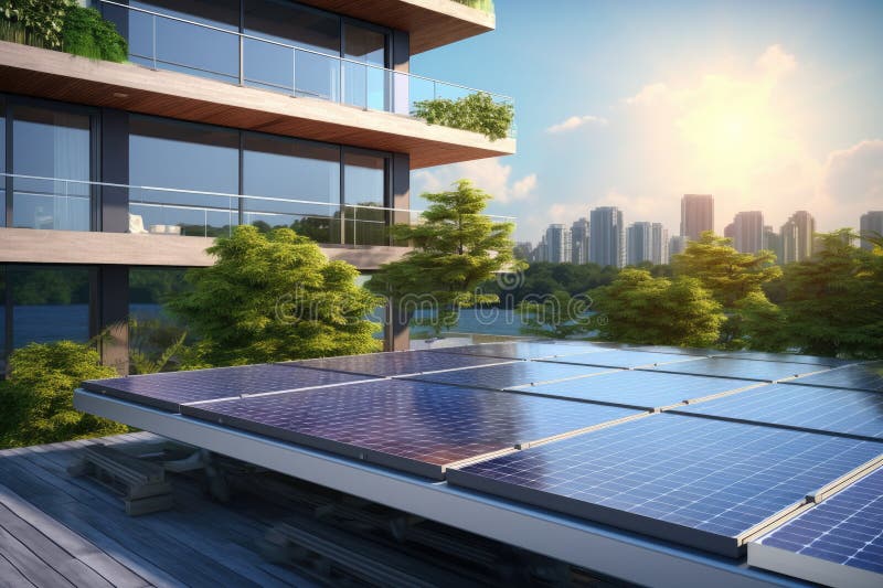 Efficient Solar Panel System Installed on Residential Rooftop for ...