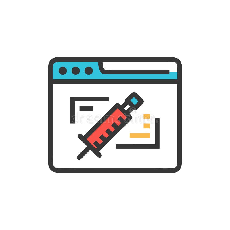 Efficient SQL Injection Icon Stock Illustration - Illustration of ...