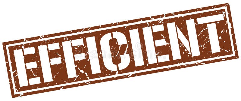 Efficient stamp stock vector. Illustration of grunge - 120406823