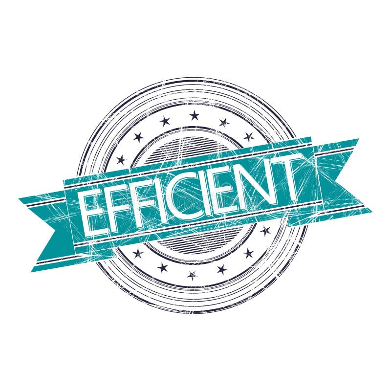 Efficient stamp stock vector. Illustration of efficient - 85122763