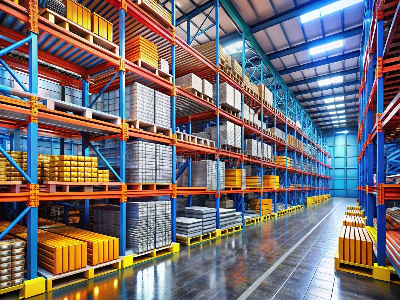 Efficient Steel Bar Storage Solution in a Modern Industrial Warehouse ...