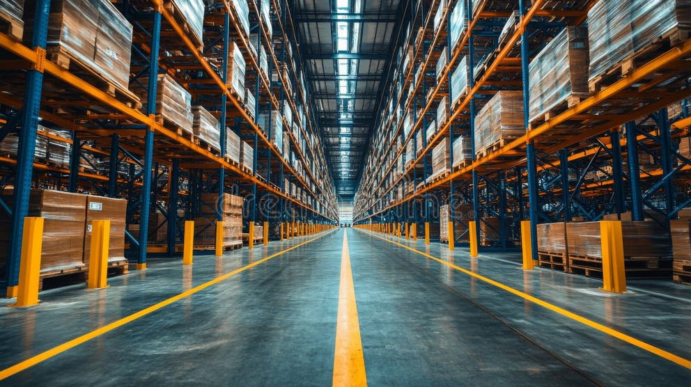 Efficient Storage and Organization in a Large Warehouse with Stacked ...