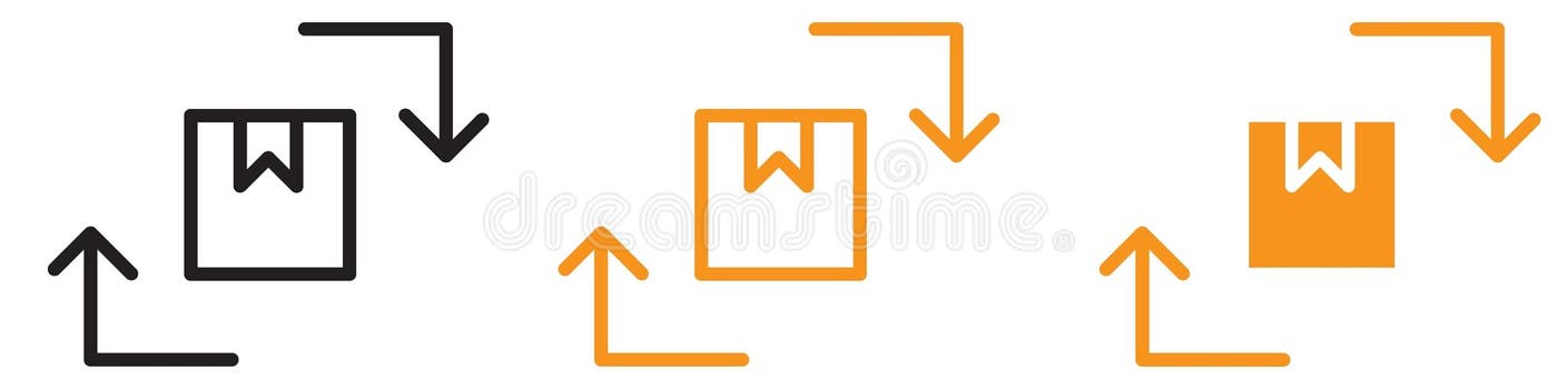 Logistics Process Icon Set Stock Illustrations – 952 Logistics Process ...