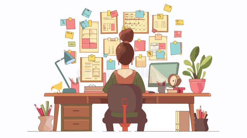 Efficient Task and Time Management with daily To-Do List Concept Stock ...