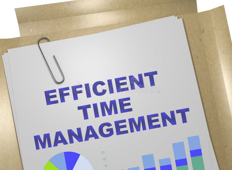 EFFICIENT TIME MANAGEMENT Concept Stock Illustration - Illustration of ...
