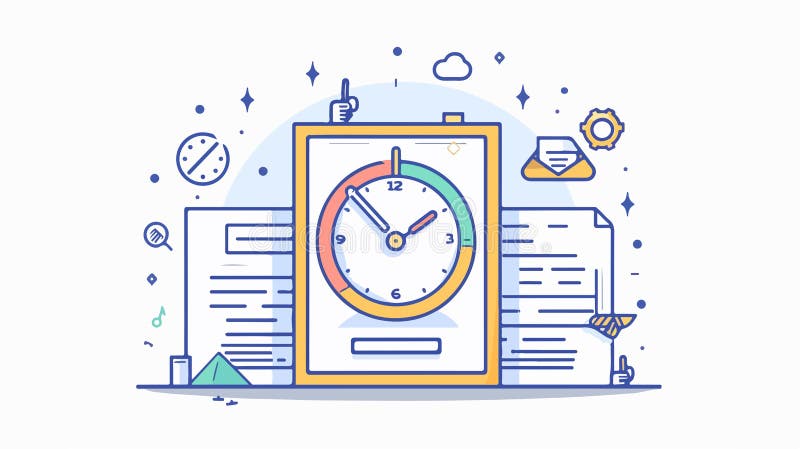Efficient Time Management Document Concept with Clock Symbol Vector ...