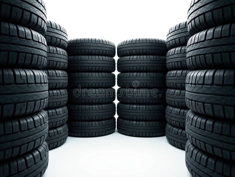Efficient Tire Storage Facility a Sleek and Organized Warehouse for ...