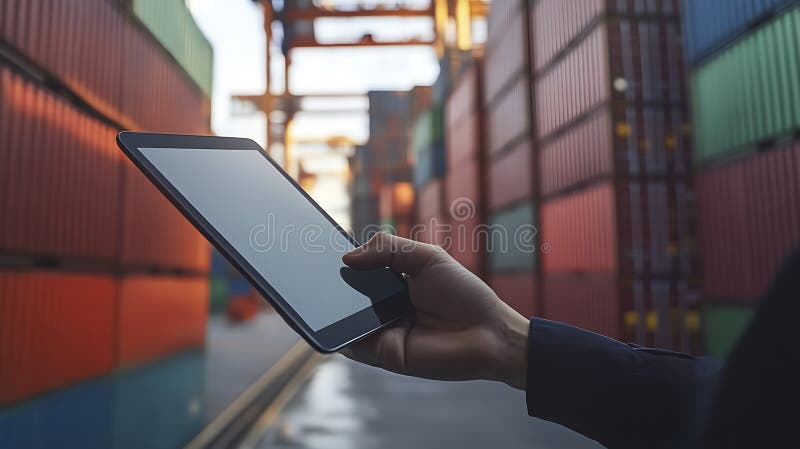 Efficient Touch Input on High-tech Tablet Display Stock Photo - Image ...