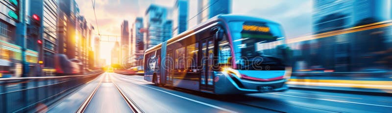 Efficient Transport Moving Towards Sustainability Stock Illustration ...