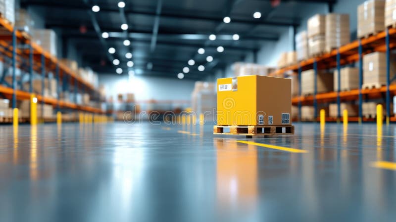 Efficient Warehouse Layout Clear Safety Markings Stock Photos - Free ...