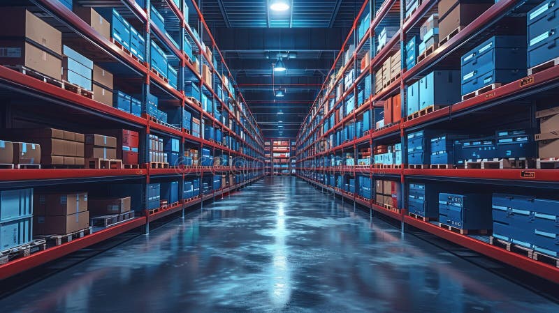 Efficient Warehouse Management: Rows of Shelves with Boxes for ...