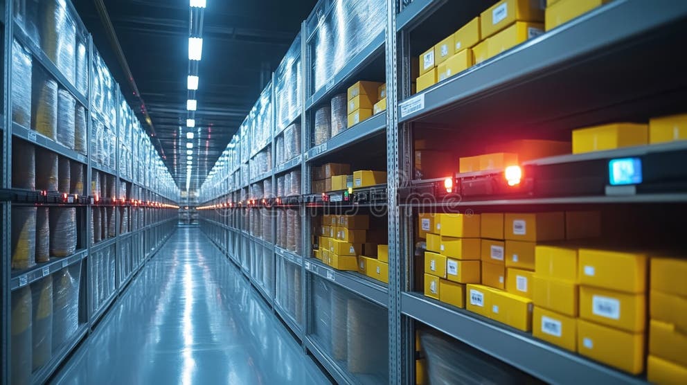 Efficient Warehouse Operations with Advanced Automation and Organized Storage for Streamlined ...