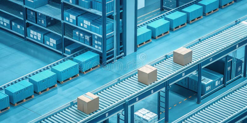 Efficient Warehouse Operations with Conveyor Belt System for Smooth ...