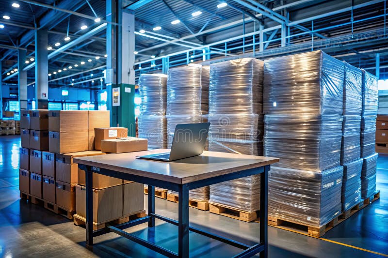Efficient Warehouse Operations: Prepared Laptop Shipping and Storage ...