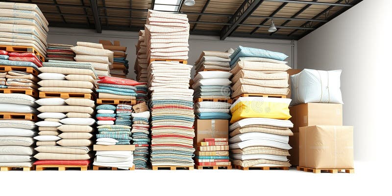 Efficient Warehouse Stockpile Ample Inventory Ready for Distribution ...