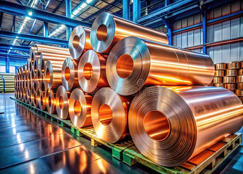Efficient Warehouse Storage of Copper Metal Rolls Industrial Copper ...