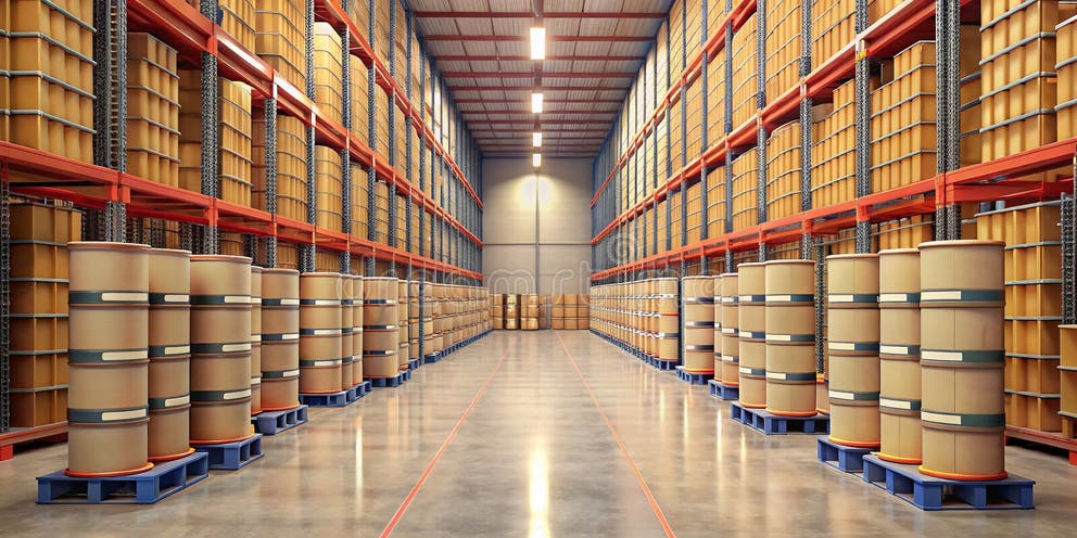 Efficient Warehouse Storage Solution a Panoramic View of Organized ...