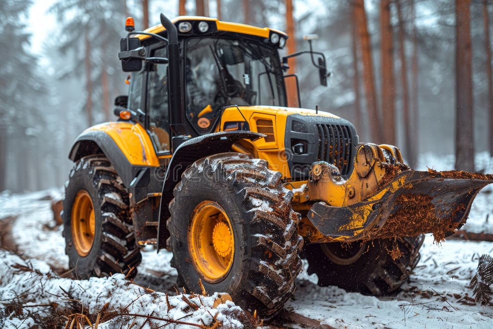 Efficient Wood Processing Harvester Loader at Sawmill in Lumber ...