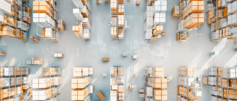 Efficiently Managed Warehouse Inventory with Neatly Organized Storage ...