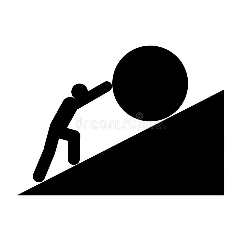 Effort icon illustration stock illustration. Illustration of unity ...